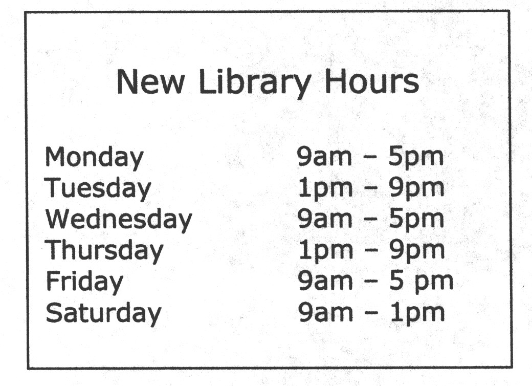 library hourss-1 | Blogfinger