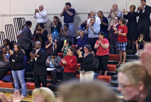 Parents And Students Support Graduation in the Great Auditorium ...