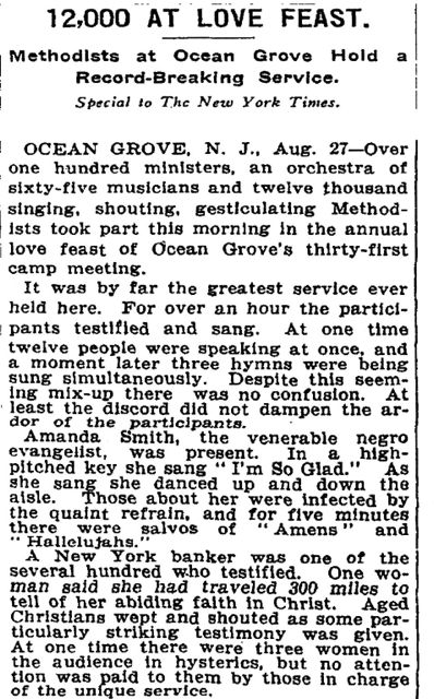 OG history: 12,000 singing, shouting, gesticulating Methodists have a ...