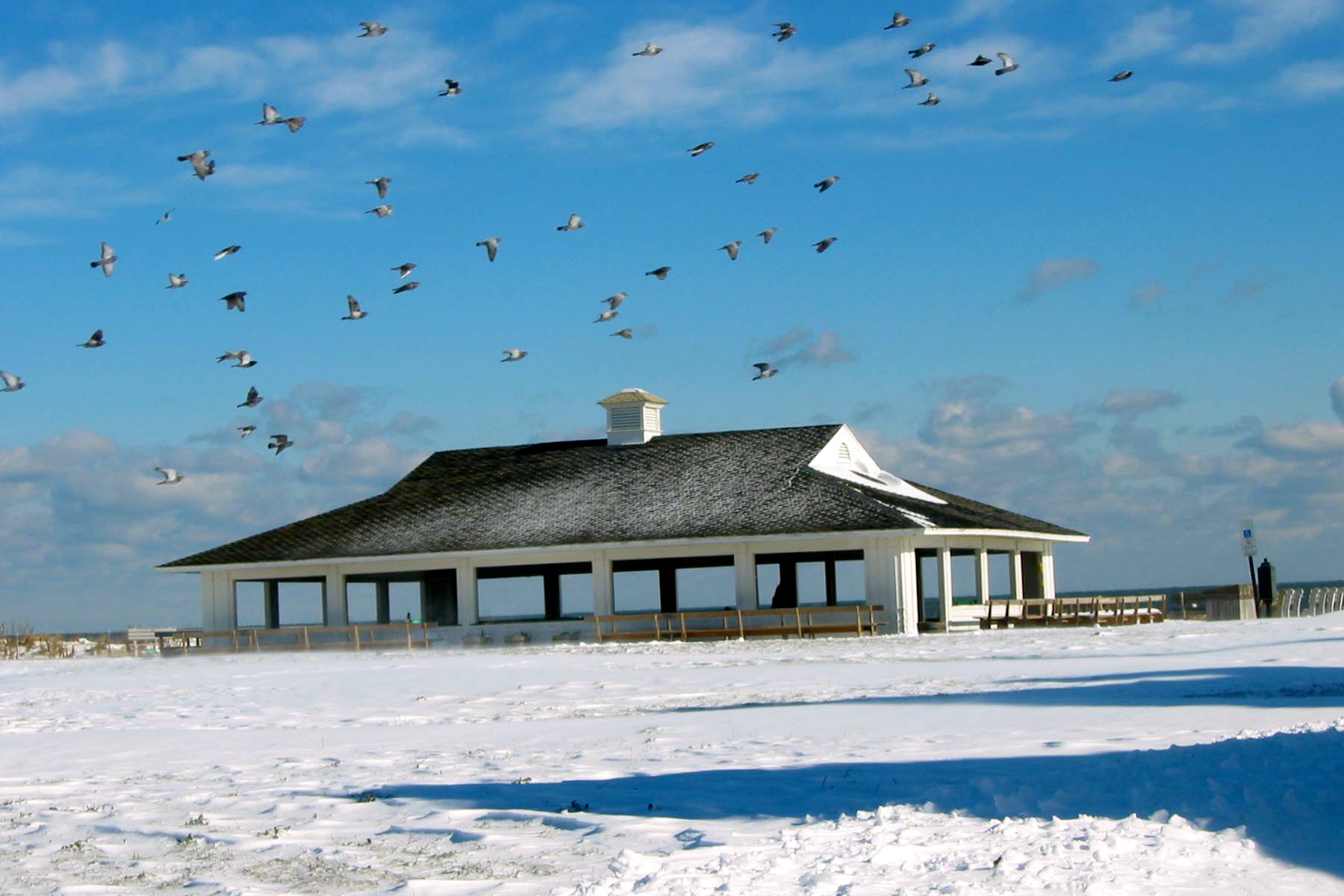 Snowy Boardwalk Pavilion and The Canadian Brass | Blogfinger