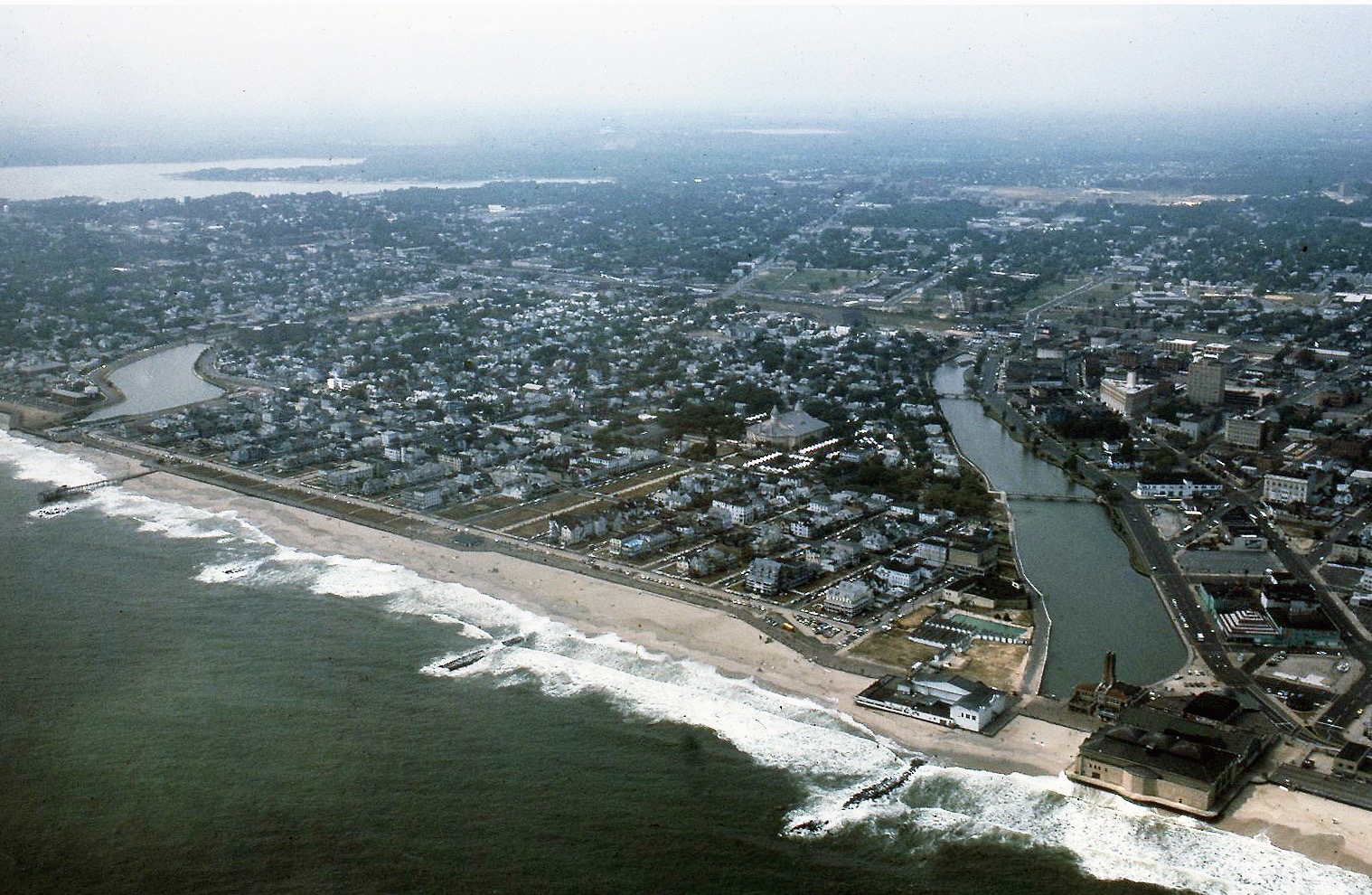 Ocean Grove, August 1981, from the air. Imagine the North End ...