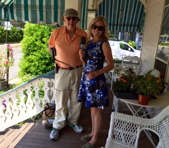 CBS 2 TV reporter arrives in the Grove to report on parking issues ...