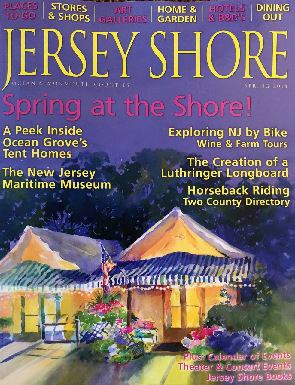 OG tent colony featured on the cover of Jersey Shore magazine, spring ...