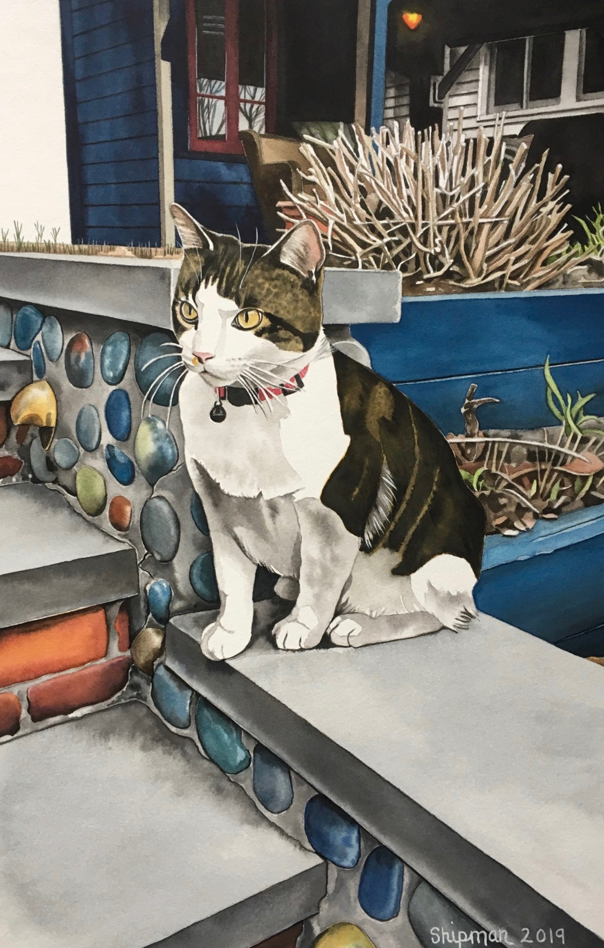 Willie the Cat by Ocean Grove artist MaryLou Shipman | Blogfinger