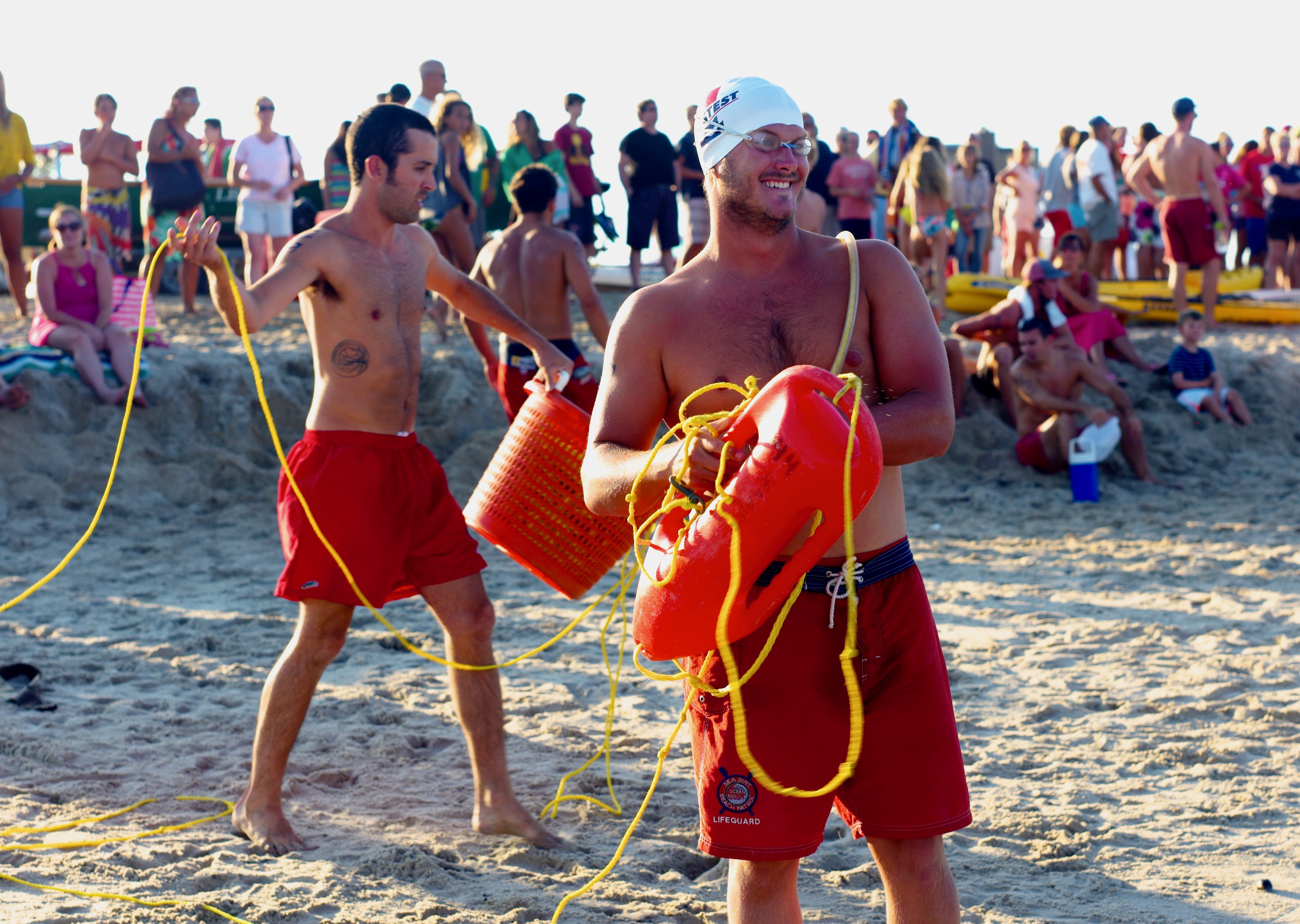 Boys in their summer clothes: Ocean Grove Lifeguard Tournament