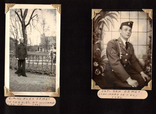 WWII album. Courtesy of George Demby. Special to Blogfinger.net ...